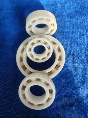 China 6008 6009 6010 Full Zirconia Ceramic Ball Bearing with ZrO2 rings and balls, PEEK cage and PTFE seals, P6/P5 grade precision for sale