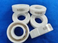 China 6205 Full Zirconia Ceramic Ball Bearing with P6/P5 Grade Precision PTFE Cage and Seals HIP Sintering ZrO2 for sale