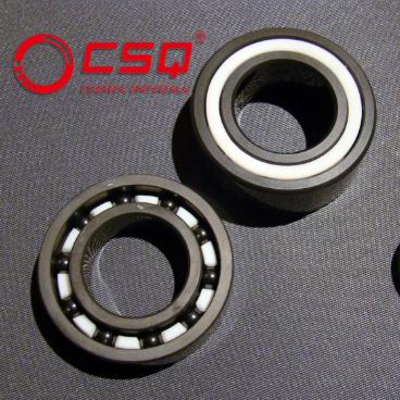 China 6005 CE ZrO2 Ceramic Ball Bearing with PEEK Cage 25x47x12mm for High-Temperature Applications for sale