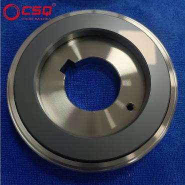 China Customized Size SiC Thrust Disc with Corrosion Resistance and High Thermal Conductivity for Ceramic Sliding Bearings for sale
