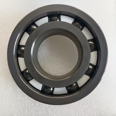 China Corrosion Resistant 6206 Si3N4 Ceramic Ball Bearing With PTFE Cage And P6 Precision for sale
