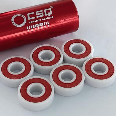 China 608 Ceramic Bearings with High Wear Resistance and Corrosion Resistant for Precision P5 P4 Skateboards and Inline Skates for sale