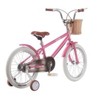 China Pink Color Lightweight Kids Bike 12inch With Basket And Training Wheel OEM Available for sale