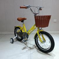 China Yellow Color 16in Cool Kids Bicycle With Training Wheels PP Pedal for sale