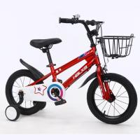 China Simple Design Lightweight Kids Bike With Steel Basket Adjustable Seats for sale