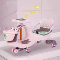 China Boys Girls Ride On Swing Cars With Early Educational Music CE Certified for sale