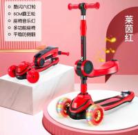 China Anti Rollover Foldable Light Up Scooter 3 Wheel Kick Scooter Fashionable for sale