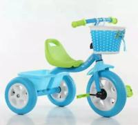 China Multiple Colour Kids Tricycle Bike Ride On Tricycle Toy With Basket GCC Certified for sale