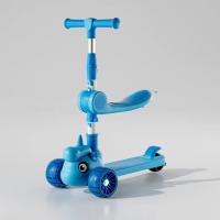 China Kids Kick Scooter LED Lighted Wheels And 3 Adjustable Height Handlebars 3 Wheel Bike For Boys And Girls for sale