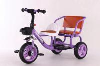 China Double Seat Trike Twins Tricycle For Baby Children With Front Pedal for sale