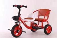 China Double Seat Trike Twins Tricycle For Baby Children With Front Pedal for sale