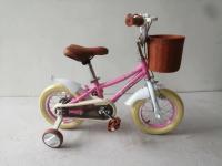 China 12 Inch Kids Bike With Basket And Brake Green Color Bicycle For Children for sale
