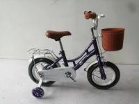 China Coaster Brake Green Color 14 Inch Kids Bicycle Bicycle With Basket for sale