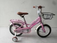China Children Steel Frame Bicycle With Steel Basket With Training Wheel for sale