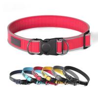 China Anti Lost Adjustable Reflective Dog Collars Custom Dog Collars for sale