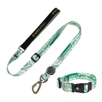 China Stylish Dog Collar And Leash Set Custom Pet Collars Fashionable With Skin Friendly Material for sale