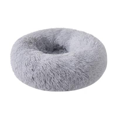 China Customizable Soft Dog Warming Pad Round Dog Bed Cushion Environmentally Friendly Pets Kennel for sale