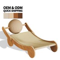 China Space Saving Sustainable Cat Scratcher Recyclable With Wood And Sisal Material for sale
