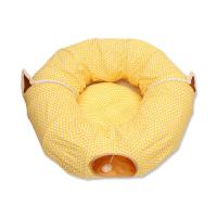 China Foldable 2 In 1 Donut Cat Tunnel Comfortable Versatile Design For All Seasons for sale