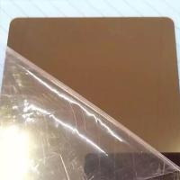 China Rose Gold Stainless Steel Sheet PVD Coating Color 304 316 For Decoration for sale