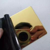 China AISI 201 Stainless Steel Sheet Plate Gold Mirror Decorative 1500mm for sale