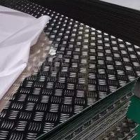 China Checkered Embossing Aluminum Plate H12 3105 5052 Diamond Sheet Alloy For Boat Lift for sale