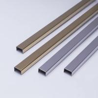 China Polished Stainless Steel Tile Trim Profile Decoration U Shaped 0.28mm 0.25mm for sale