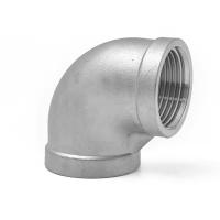 China 90 Degree Elbow Stainless Steel Pipe Fittings Double Internal Thread Tube Connector for sale