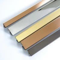 China Decorative Polished T Shape 304 Tiles Accessories Edge Trim Profile Stainless Steel Tile Trim For Wall Floor Decoration for sale