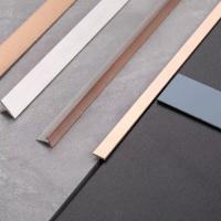 China Decorative Polished T Shape 304 Tiles Accessories Edge Trim Profile Stainless Steel Tile Trim For Wall Floor Decoration for sale
