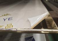 China Yellow / Black Titanium Coated 316 SS Sheet 0.3 - 1.5mm Thickness For Decoration Film Protection for sale