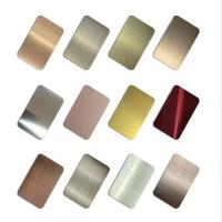 China 304 Stainless Steel Color Plate Aisi 2mm Brushed Ss 304 316 Decorative Hairline Stainless Steel Sheets for sale