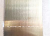 China Gold Hairline Finish Stainless Steel Sheet 4x8 / SS 304 Sheet  0.3 - 3 MM for sale