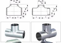 China 316 / 316l Seamless Stainless Steel Pipe Tee Sch10 Butt Welding For Construction for sale