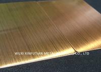 China Yellow Ti 304 Stainless Steel Surface Finish Corrosion Resistance For Decoration for sale