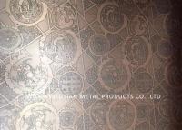 China Gold Wall Embossed Stainless Steel Surface Finish For Decorative Wall Panel for sale