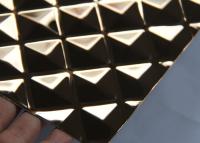 China Decorative Stainless Steel Sheet Rose Mirror , Stainless Steel Sheet Cut To Size 316  316L for sale
