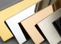 China 1219mm Width 201 Stainless Steel Sheet Mirror Gold Silver Finish Black Mirror for sale