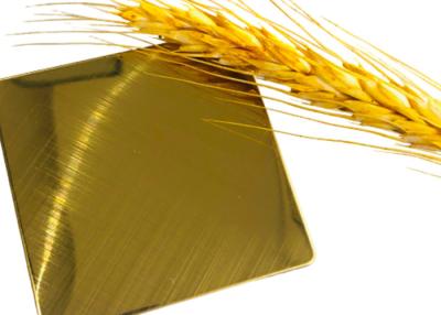 China 1.5mm 304 Gold Coated Stainless Steel Coil Rustproof Scratch Resistant for sale