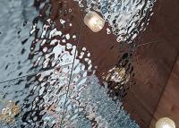 China PVD Mirror Water Ripple Stainless Steel Sheet For Ceiling Decoration for sale