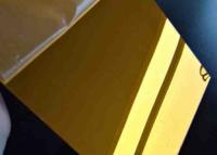 China Etching Mirror Gold Finish 1219mm Sus 201 Stainless Steel for sale