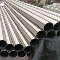 China 201 SS Round Pipe Tube ERW Welding Line Type Matte Mirror Stainless Steel Tubing for sale