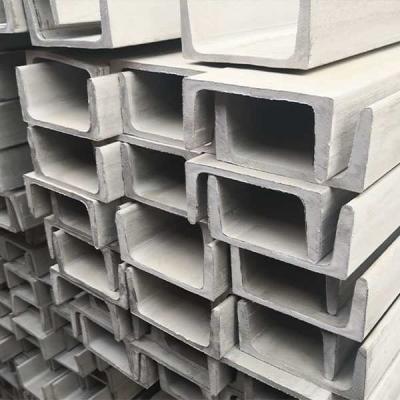 China AISI 316L Light Gauge Sandblasting Stainless Steel C Channel Bar U Beam Size for sale
