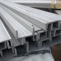 China AISI 316L Light Gauge Sandblasting Stainless Steel C Channel Bar U Beam Size for sale