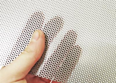 China Galvanized / Black 1mm Thin Perforated Wire Mesh Metal Sheet Round / Rectangular Hole for sale