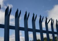 China PVC Coated Mid Steel Metal Palisade Fencing W Pale 65mm  High Rigidity for sale