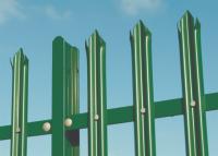China Triple Point Garden Galvanized Palisade Fencing W Pale 65mm for sale
