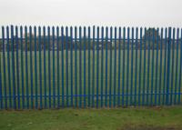 China 50mmx50mm Low Carbon Steel Palisade Fencing W Type Security For Residential for sale