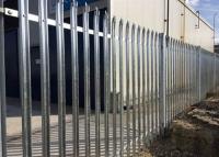 China Powder Coated Angle Bar Euro Steel Palisade Fencing 1.8*2.4m W Pale 40mmx40mm for sale