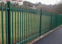 China Powder Coated Angle Bar Euro Steel Palisade Fencing 1.8*2.4m W Pale 40mmx40mm for sale